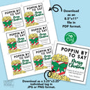 EDITABLE - Poppin By To Say Merry Christmas - Printable Gift Tags - Di ...