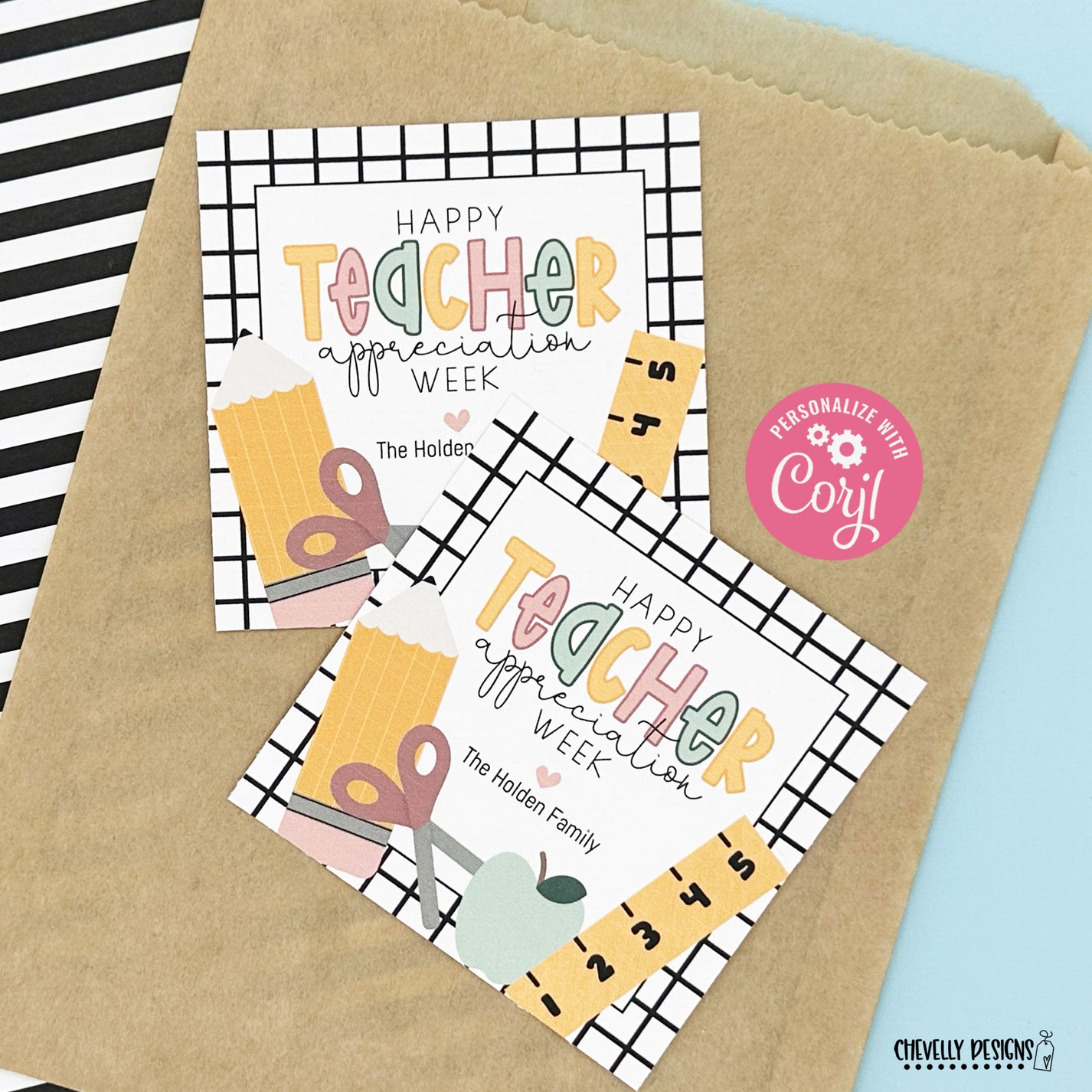 EDITABLE - Happy Teacher Appreciation Week Gift Tags - Printable Digit ...