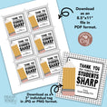 EDITABLE - Thank You For Making Our Students Sharp - Teacher Appreciat ...