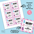 EDITABLE - I'm so Beary Glad We're Friends - Printable Class Valentine ...